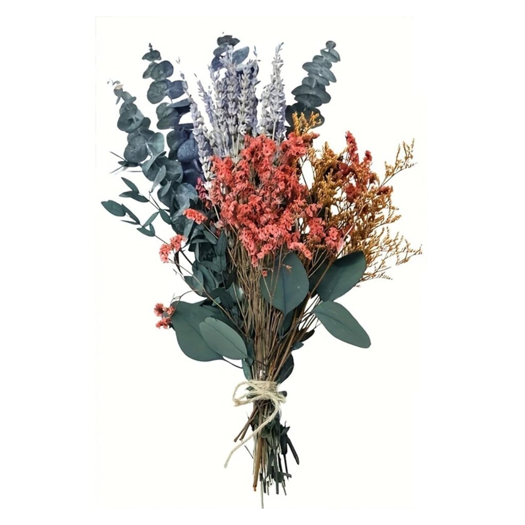 Букет Лаванды Обновляет Сушеную Камедь, Стебли Деревьев, Зелень Для Декора Душа 40шт