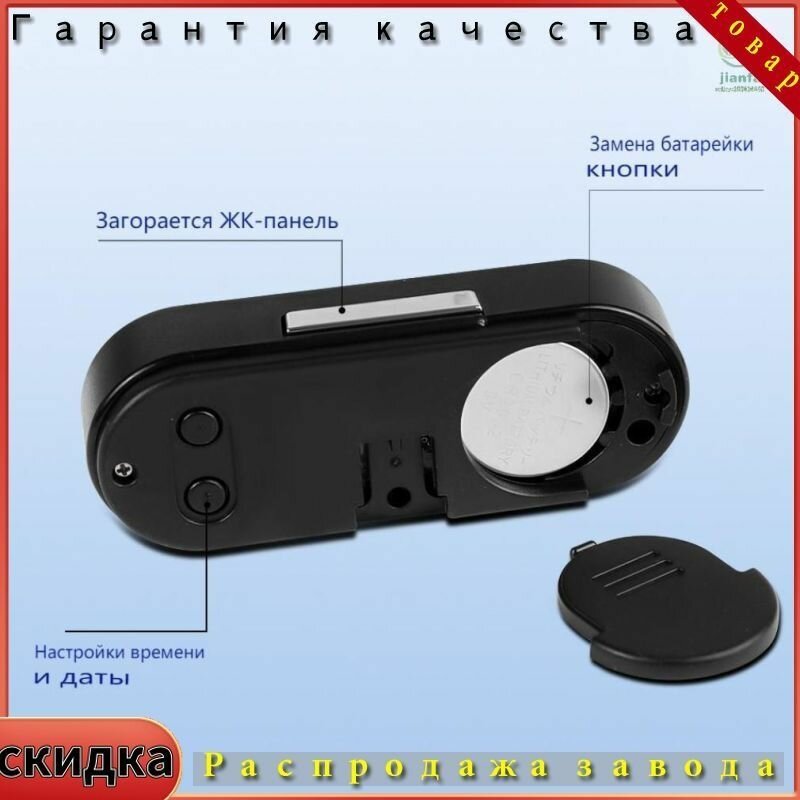 Автомобильные часы и температура с подсветкой по Фаренгейту 2 в 1, небольшие электронные часы для приборной панели Автомобильные часы, мини-часы