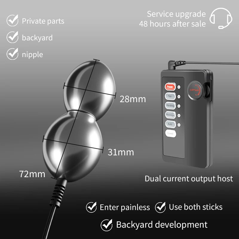 Металлическая Анальная пробка с электрическим током, Женский Массажер для клитора, влагалища, простаты, стимулятор, Мужской мастурбатор, секс-игрушки для взрослых