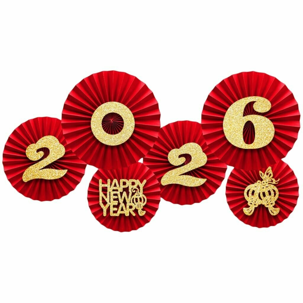 Оформление сцены бумажным веером на Новый год 2026-Оформление макета сцены бумажным веером-B