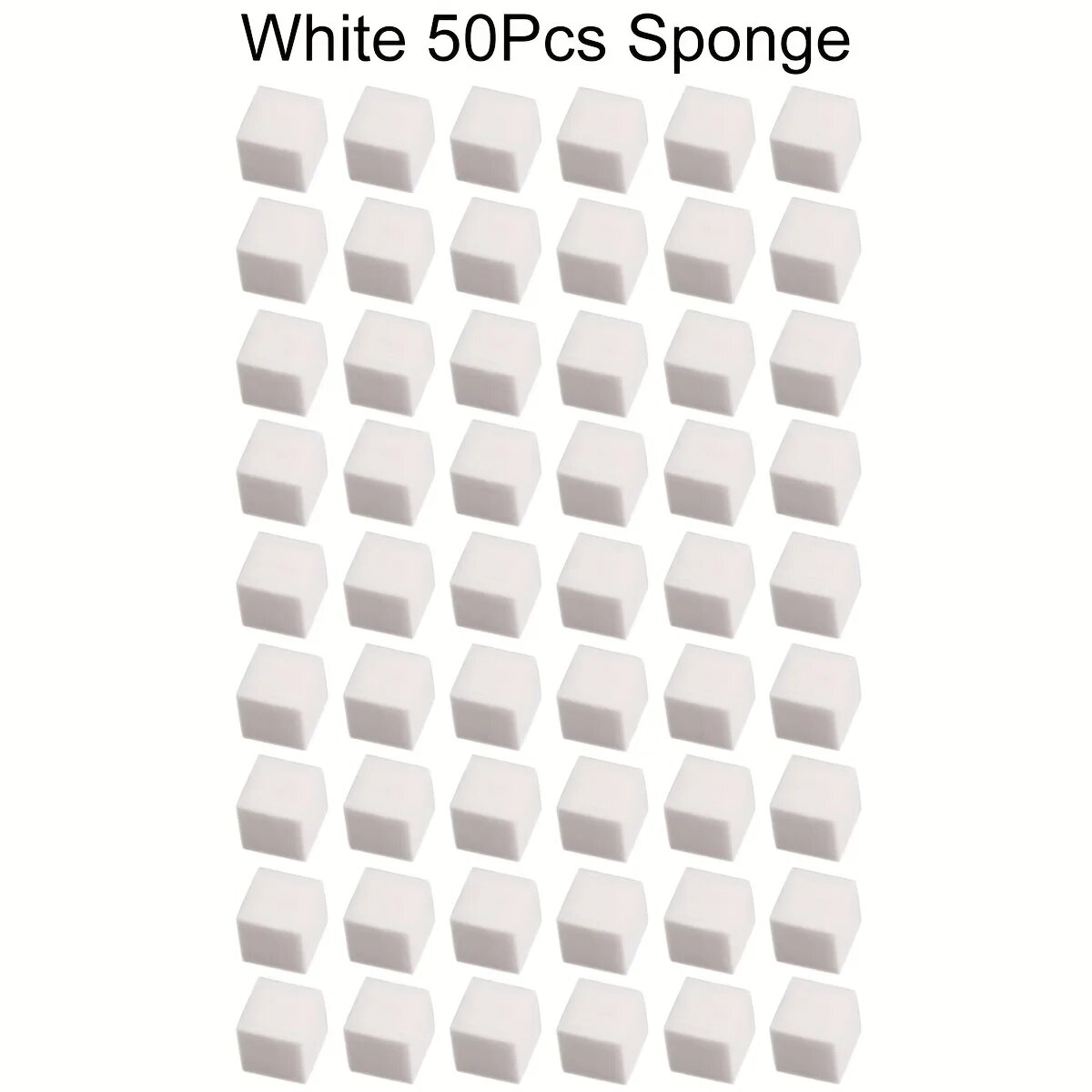 Набор губок для маникюра White 50pc FUMOSIK