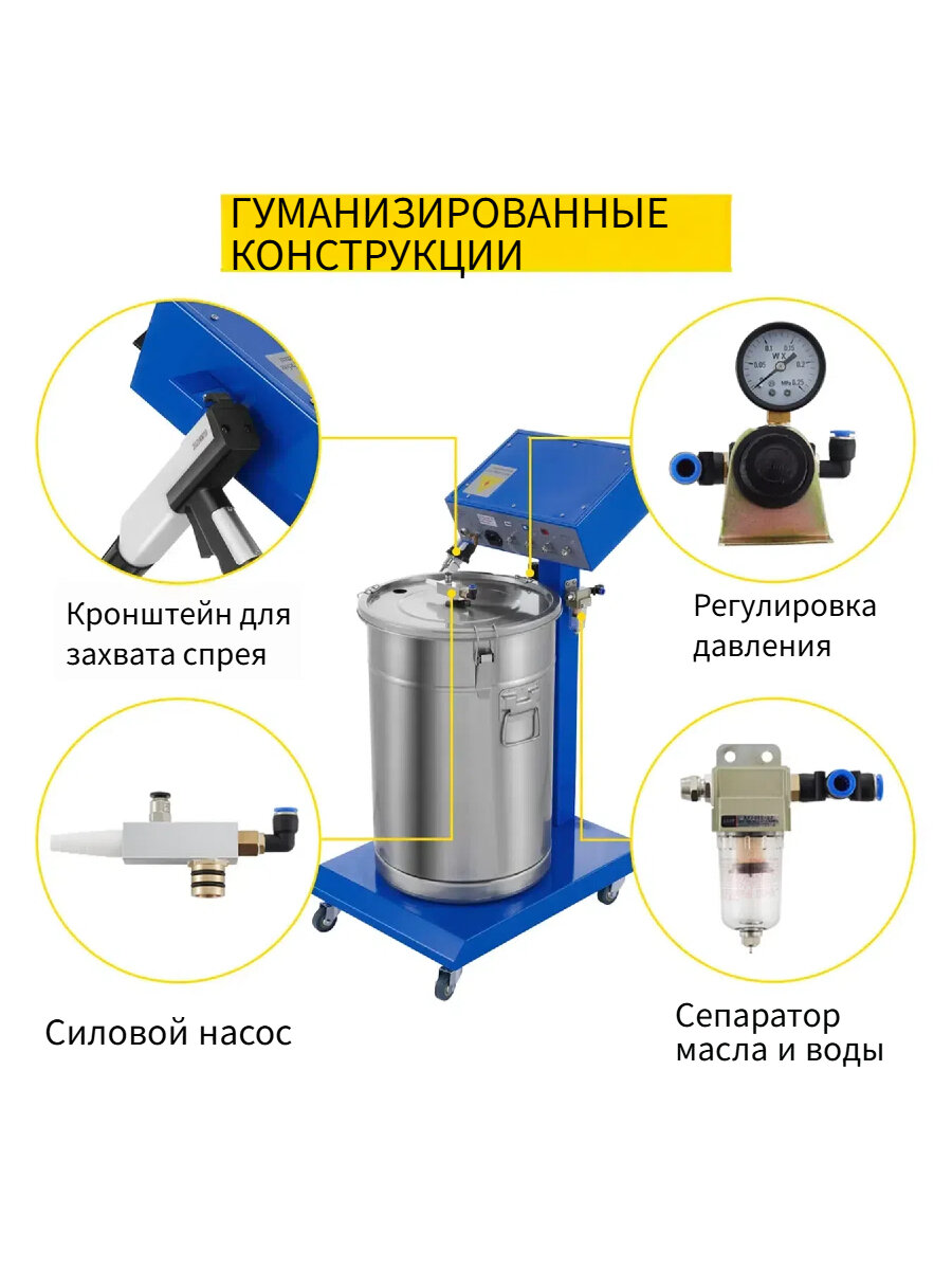 Краскораспылитель, машина для нанесения порошкового покрытия.