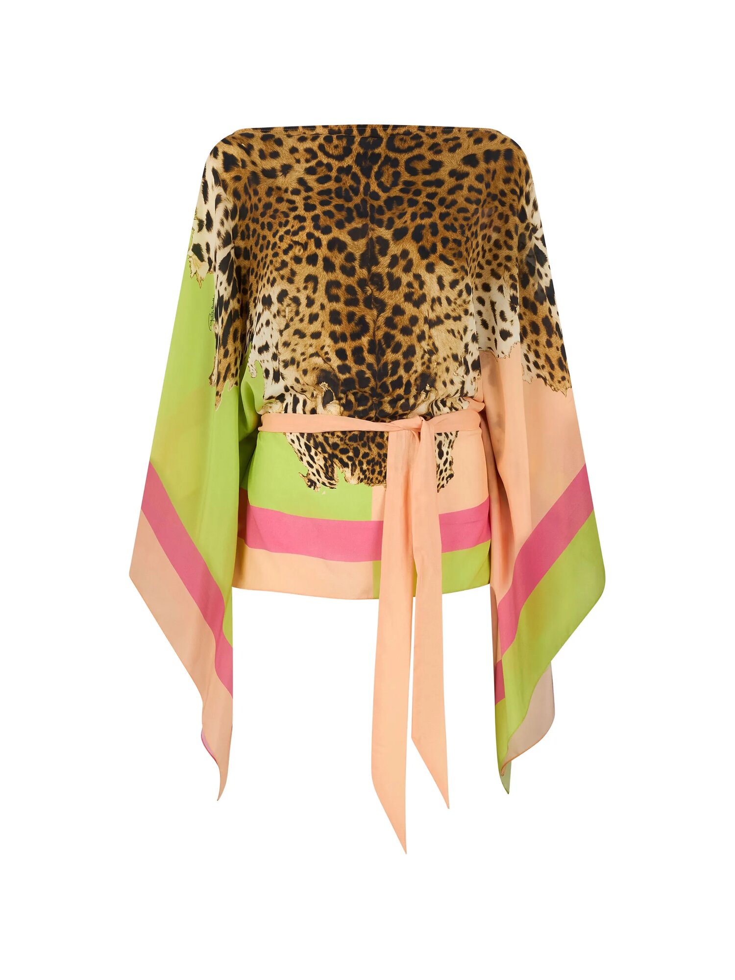 Платье Animal-print tie-waist kaftan