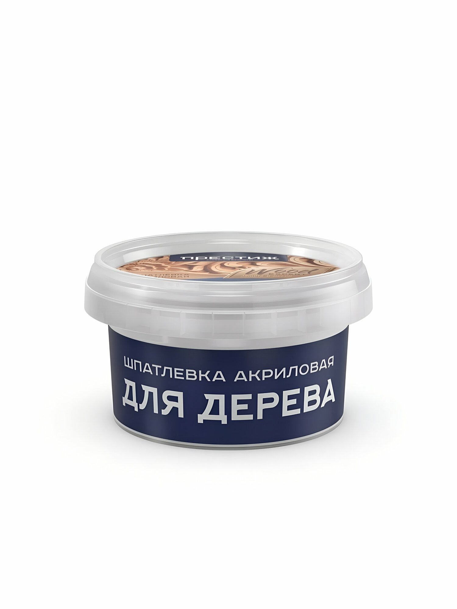 Шпатлевка акриловая Престиж по дереву, цвет сосна, 0.3 кг, для внутренних и наружных работ, универсальная готовая смесь