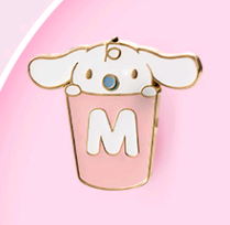 MINISO Sanrio Afternoon Tea Series Blind Box Mini Badge Accessory - Вариант молока M