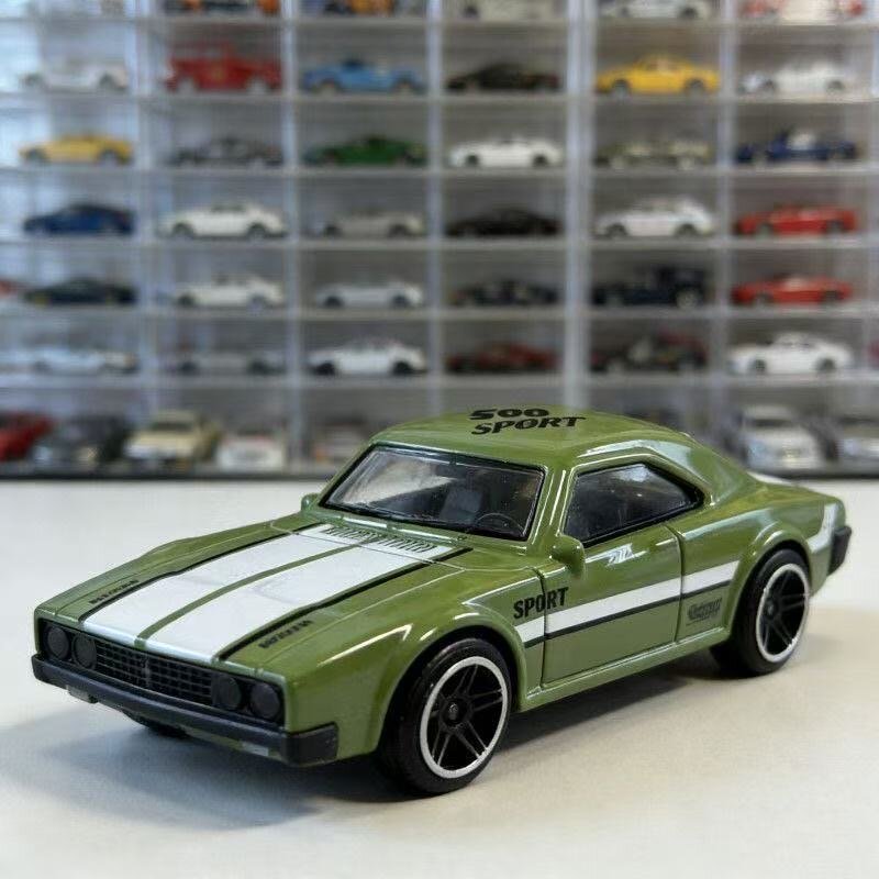 Модель Ford Mustang Shelby GT500 1:64 в стиле Boso — металл+пластик, агрессивный обвес, диски, вращаются колёса, подарок