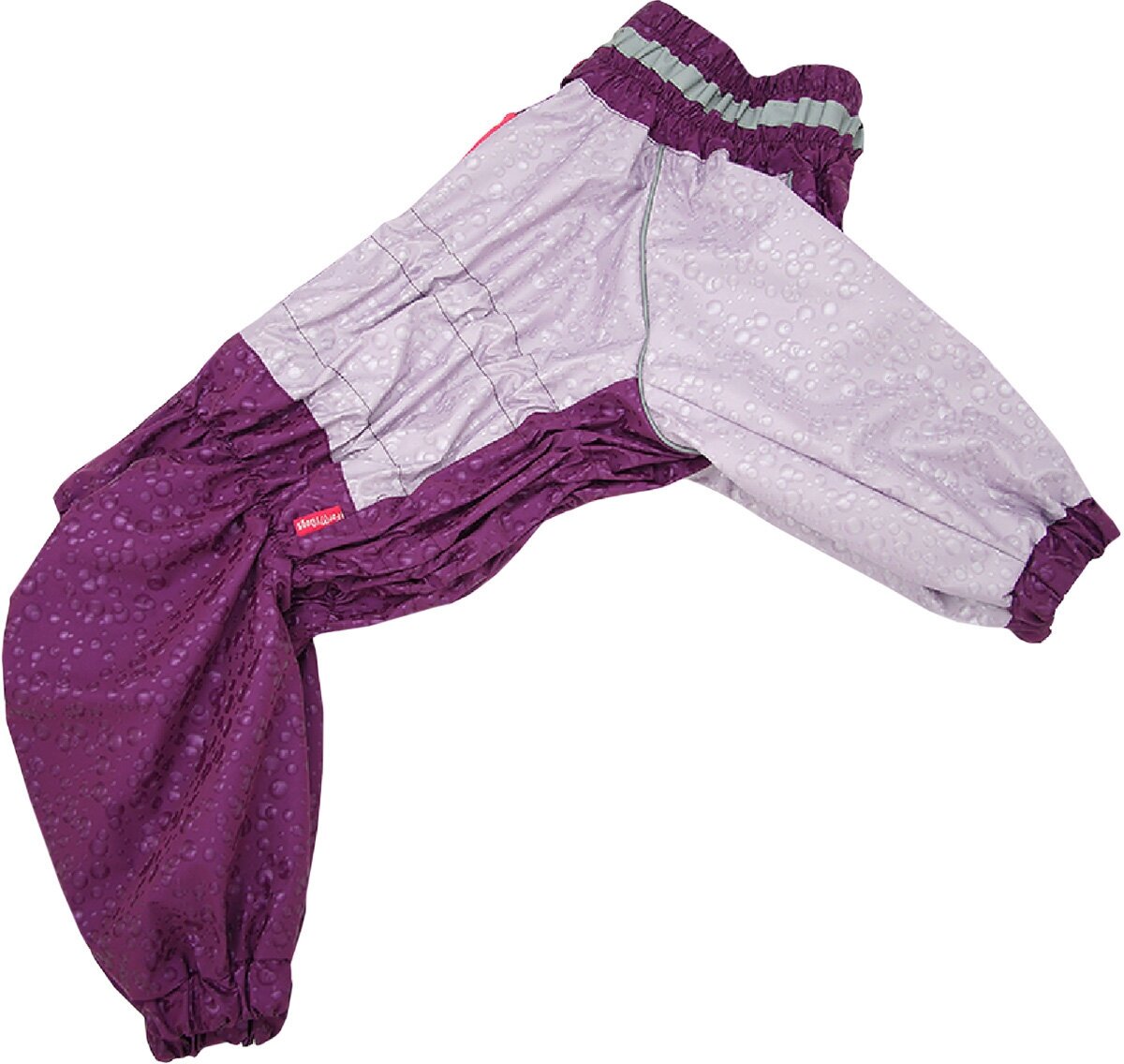 FOR MY DOGS дождевик для собак Капли розово/фиолетовый для девочек 635SS-2022 F (B1)