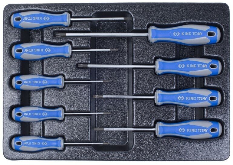 Набор отверток TORX, ложемент, 9 предметов KING TONY 9-31909PR