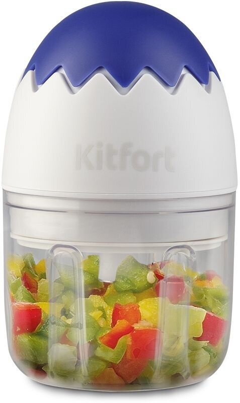 Измельчитель Kitfort КТ-3091 белый/фиолетовый