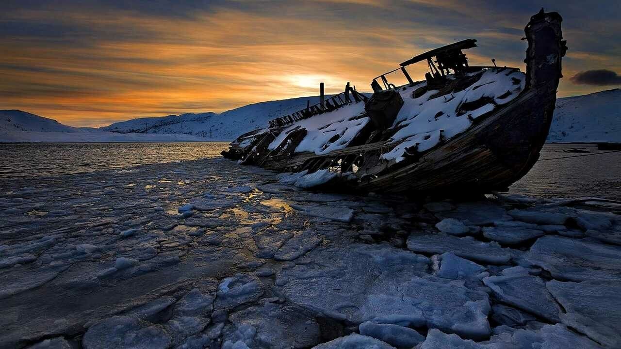 Картина на холсте 110x60 LinxOne "Море небо пейзаж природа закат" интерьерная для дома / на стену / на кухню / с подрамником