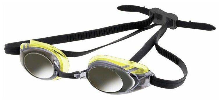 Очки для плавания AquaFeel Glide Mirrored, зеркальные линзы, желтый/серый