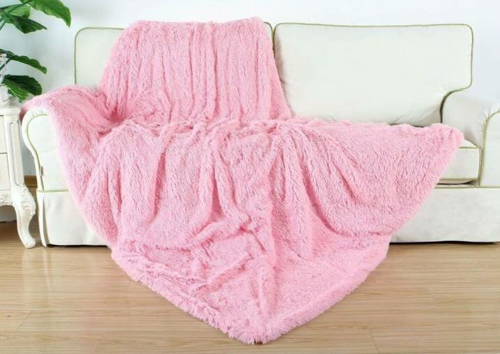 Пушистый плед/покрывало Травка евро 200*220