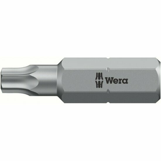 Бита Wera TORX WE-066485, вязкая твёрдость, хвостовик 1/4" C 6.3, TX 10 x 25 мм