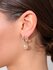 Серьги с подвесками BLV Jewerly, стекло, фианит, золотистый
