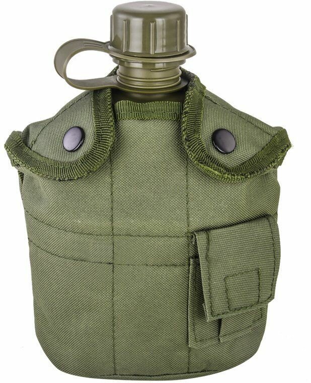 Фляга с котелком в чехле (олива)