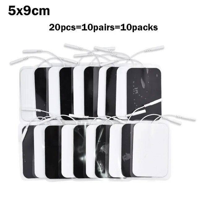 Raiuleko многоразовые электродные накладки 9x5 см 2 мм для TENS-терапии 5x9cm 20pcs