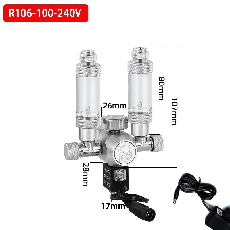 CO2 регулятор для аквариума R106-100-240V