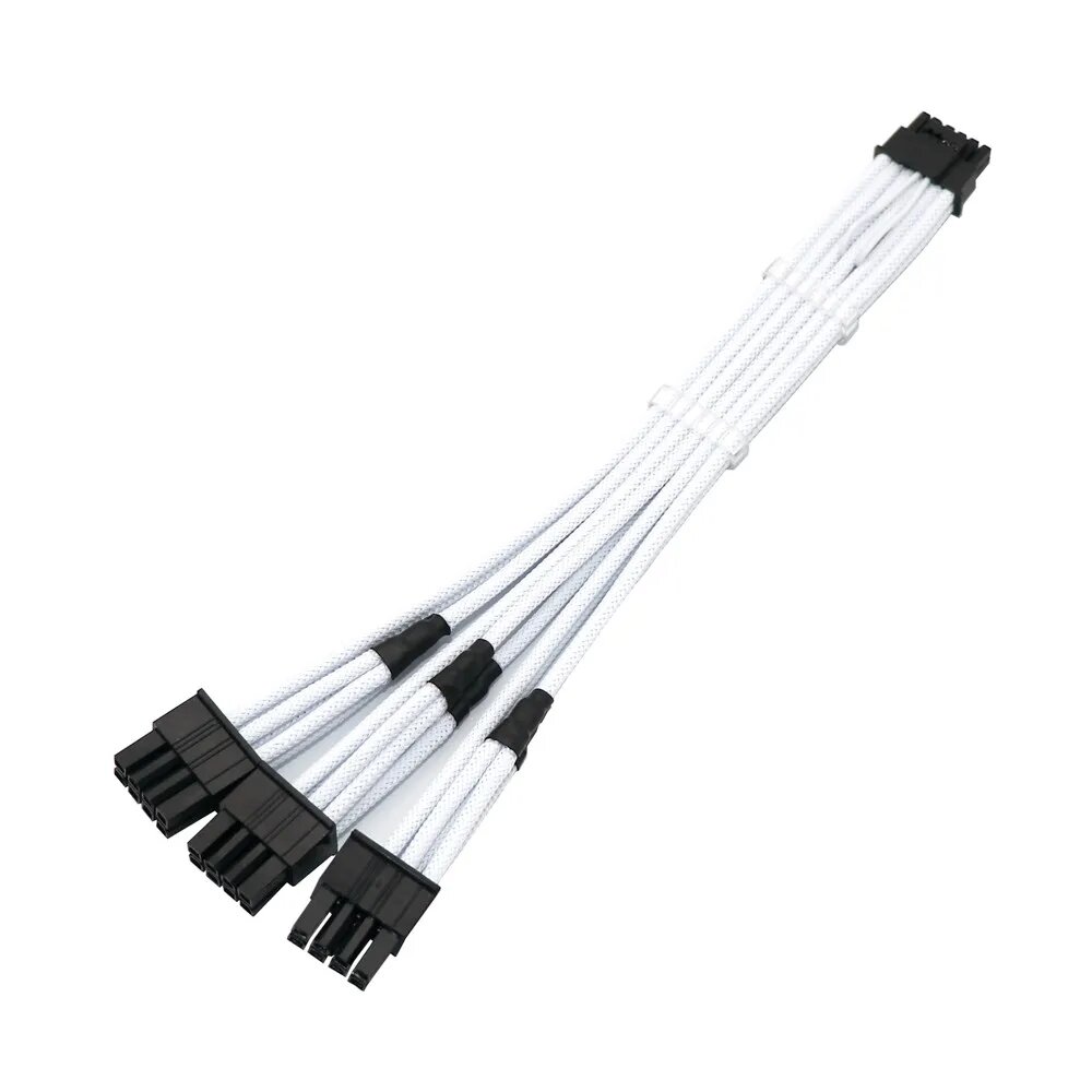 BOHCHONG Удлинительный кабель питания для RTX4080Ti 600 Вт 50cm, White