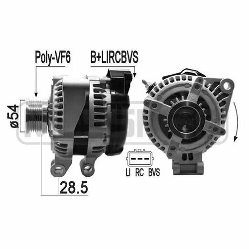 Генератор Era 209291 для Land Rover Discovery III, Range Rover III, Range Rover Sport