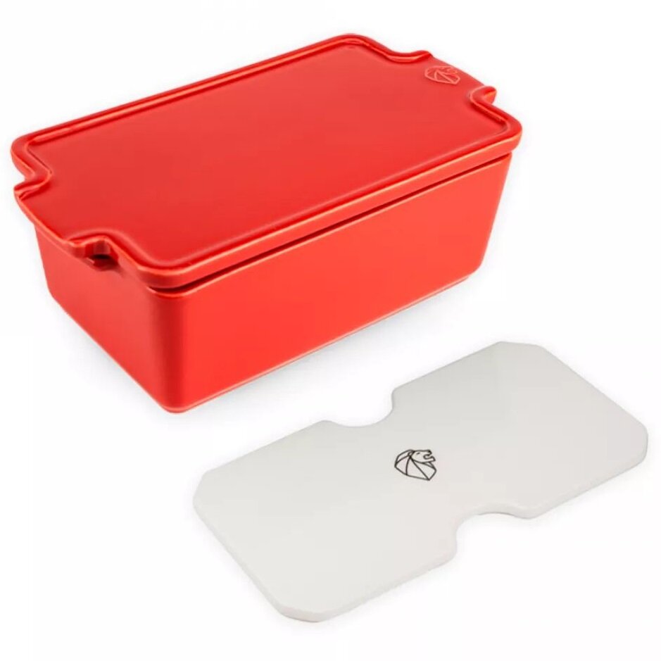 Форма для запекания Peugeot Appolia Terrine en céramique avec presse rouge 61708