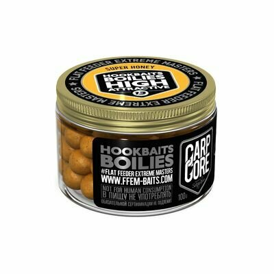 Бойлы насадочные тонущие FFEM Baits Hookbaits Boilies Super Honey 13 мм 100 г
