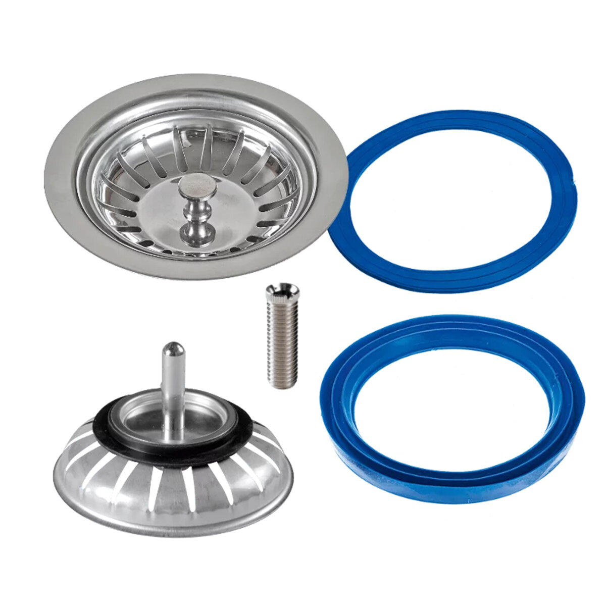 Комплект ремонтный ORIO РК-30, для сифонов, нержавеющая сталь, серебристый