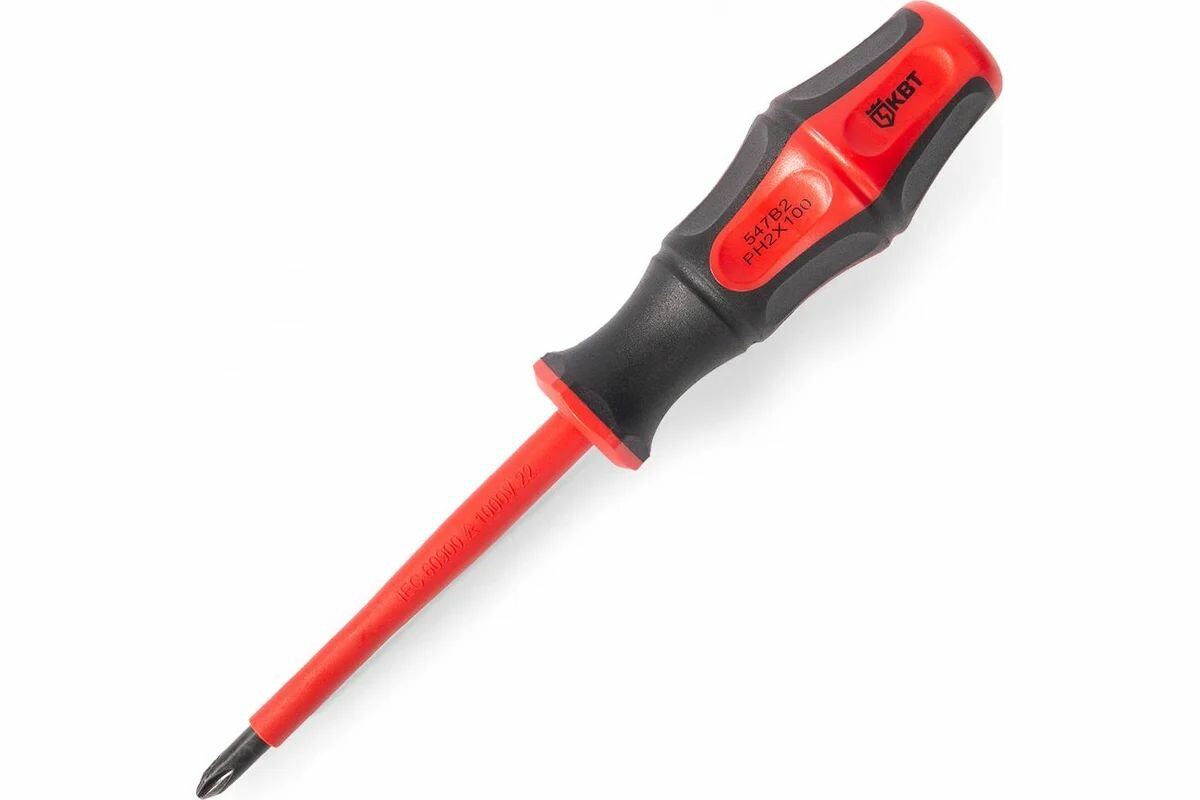 Диэлектрическая отвертка PH2x100 КВТ Профи 78612