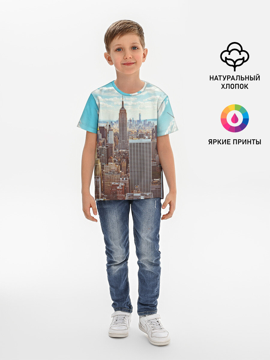 Футболка хлопковая детская Столица мира (Нью-Йорк)