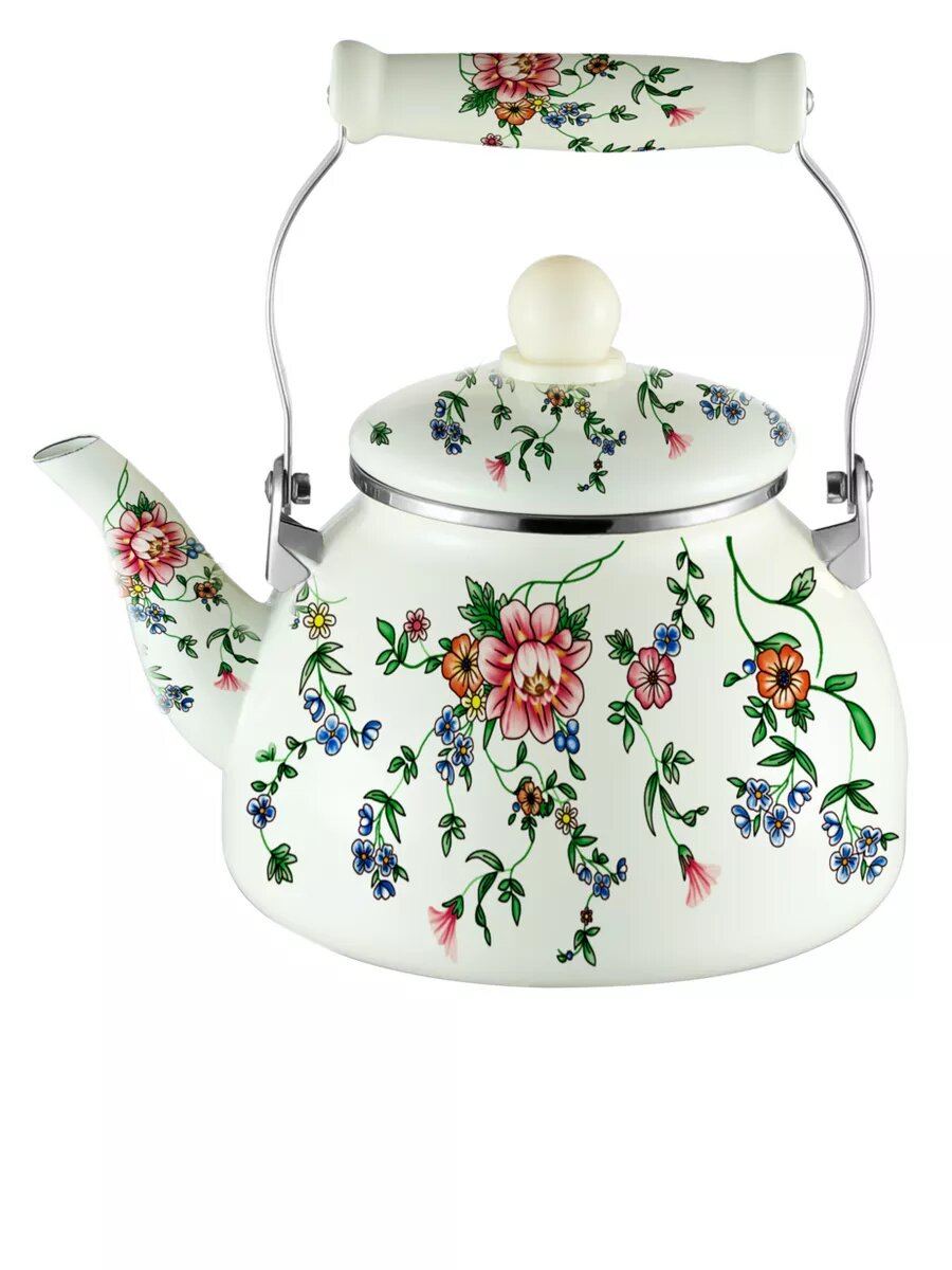 Чайник Kelli объем 3,0л эмалированная сталь 4471