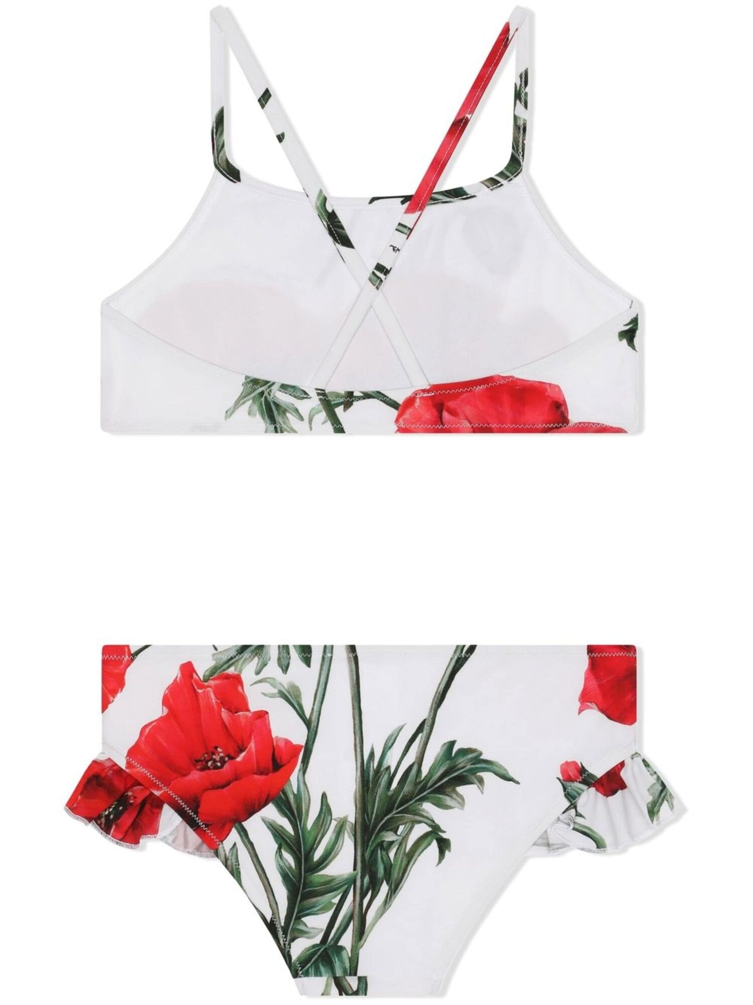 Купальник DOLCE & GABBANA, размер 14 лет, бежевый/белый — фото 1