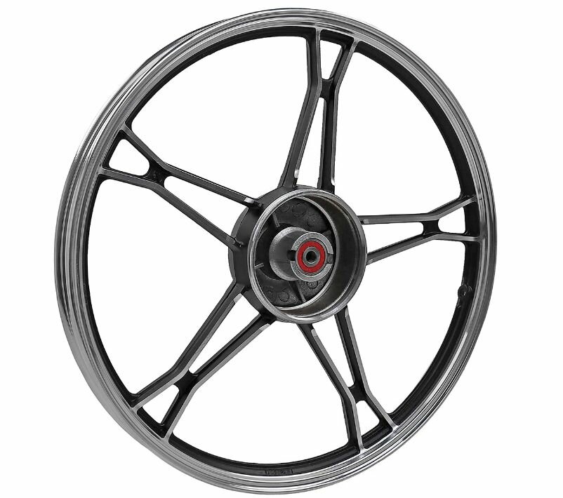 Обод Delta, Zodiak, Alfa, ОВ-70 1,20-17 литой передний(стандарт черный)подшипник 6300-RS(под ось d10)