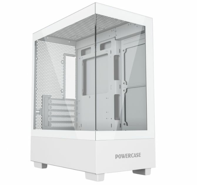 Компьютерный корпус Powercase Vision Micro M White (CVMMW-L0) белый - Midi Tower, Micro-ATX