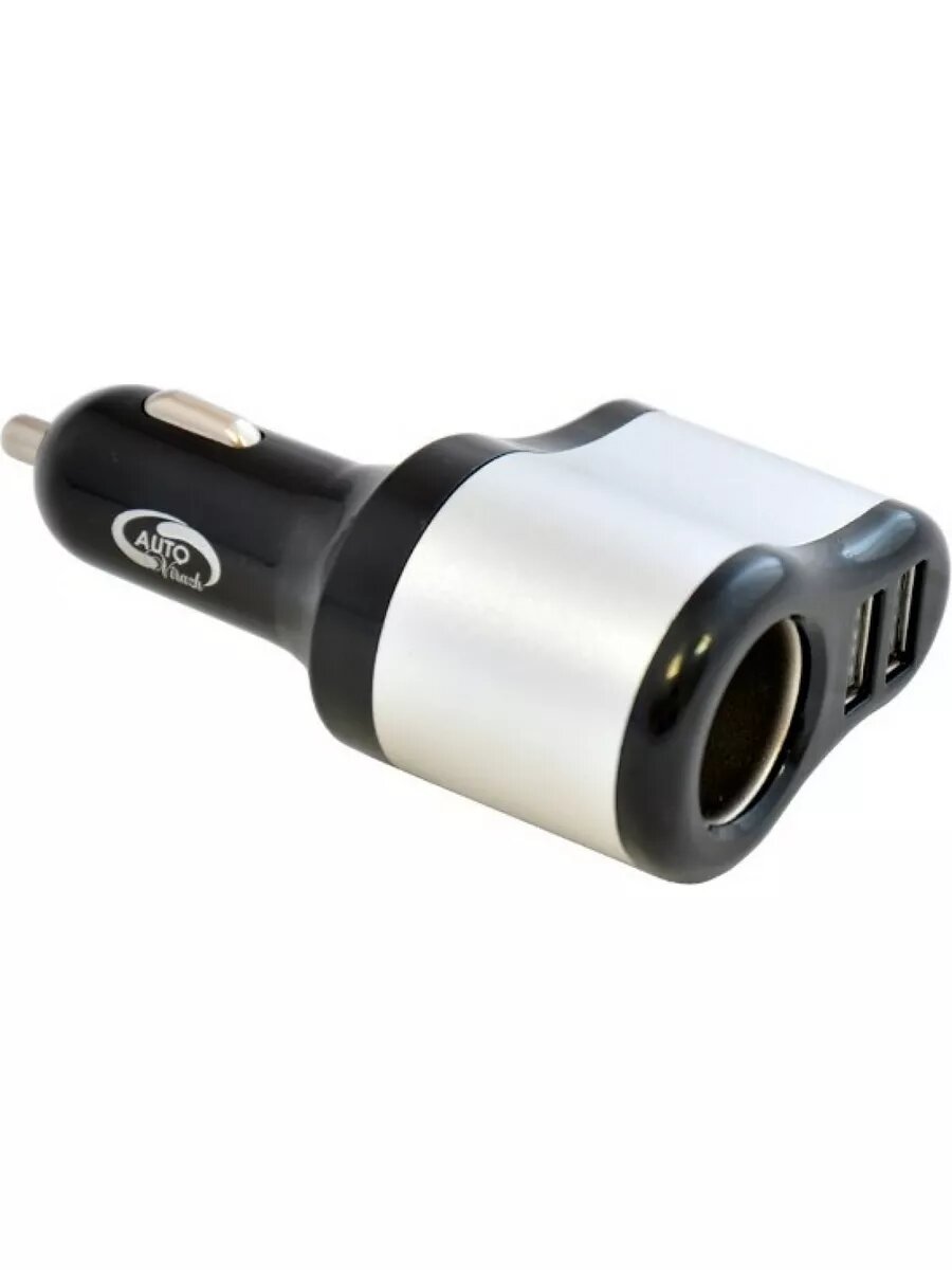 Разветвитель прикуривателя c выходом 2 USB 2100мА