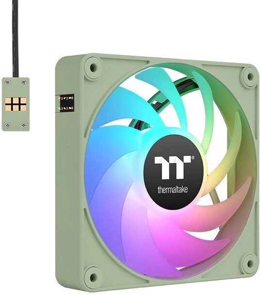 CL-F196-PL12MG-A / Вентилятор Thermaltake CT120 EX Sync Matcha ARGB 120х120x25 зеленый 4-pin (упак: