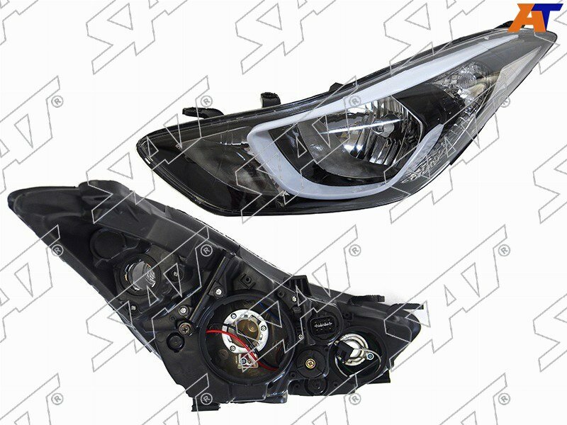 Фара Hyundai Elantra 13-16 (Слева / Галоген / под электрокорректор)