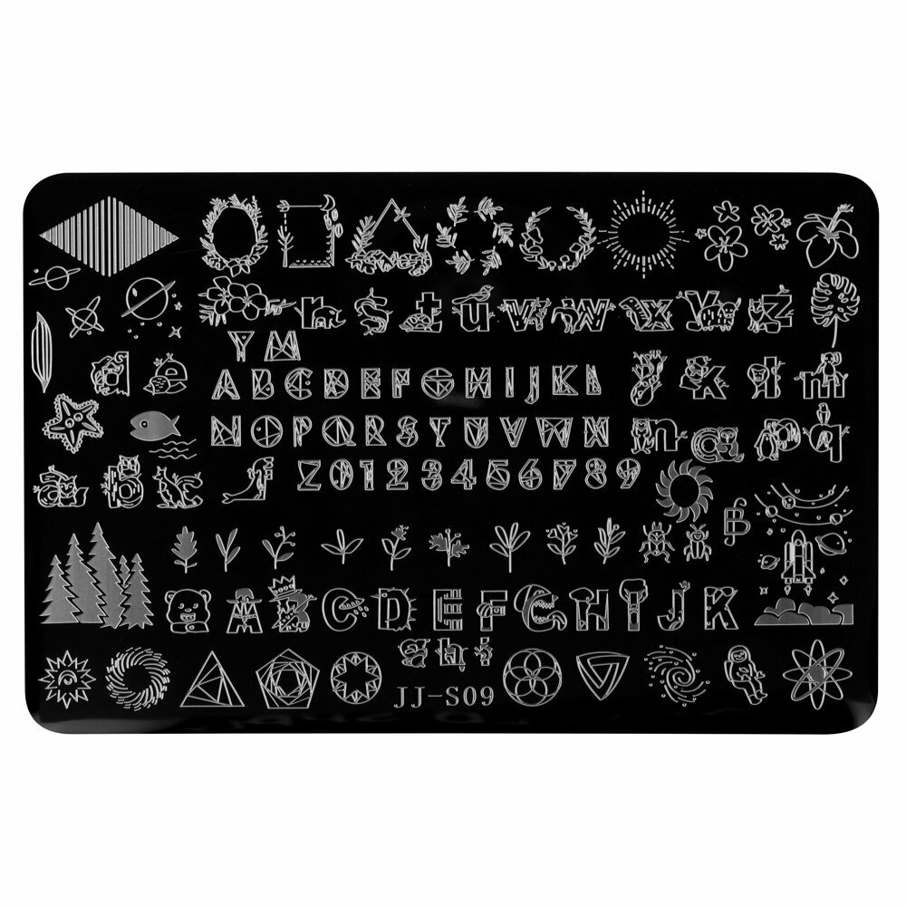 Трафарет для стемпинга металлический, 9,5x14,5см IRISK NEW (048 JJ-S09)