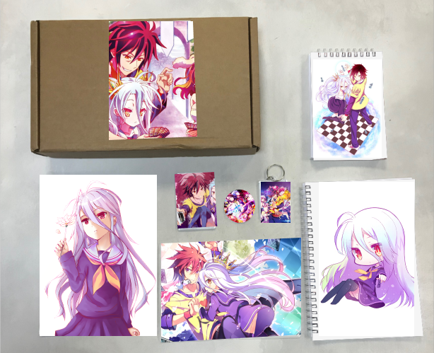Бокс Нет игры - нет жизни, No Game No Life №8, товары с нашими рандомными картинками