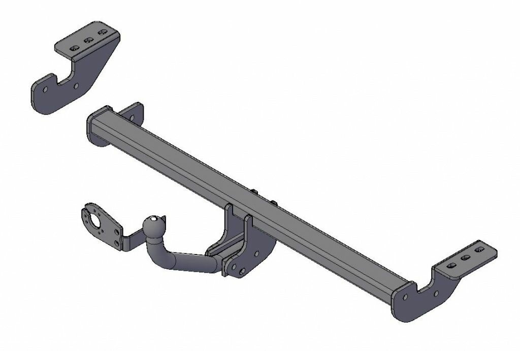 Фаркоп Ssang Yong Actyon 2011-2015, условно-съемный,(без электрики) Трейлер.7520