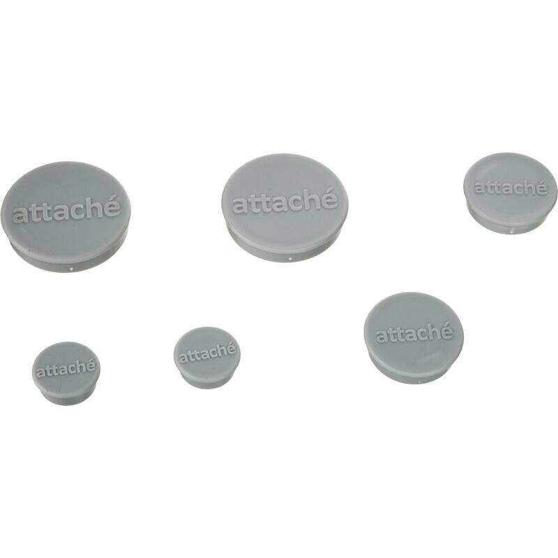 Магнитный держатель мощный Attache, набор:20мм-2шт,30мм-2 шт,40мм-2шт, серые, 1722247