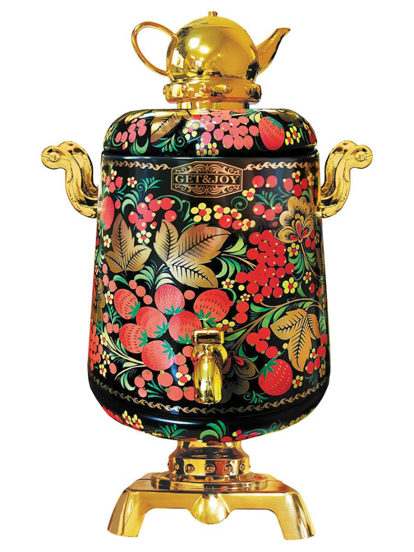 Чай чёрный цейлонский в банке - Самовар красный, жесть, 75 гр.