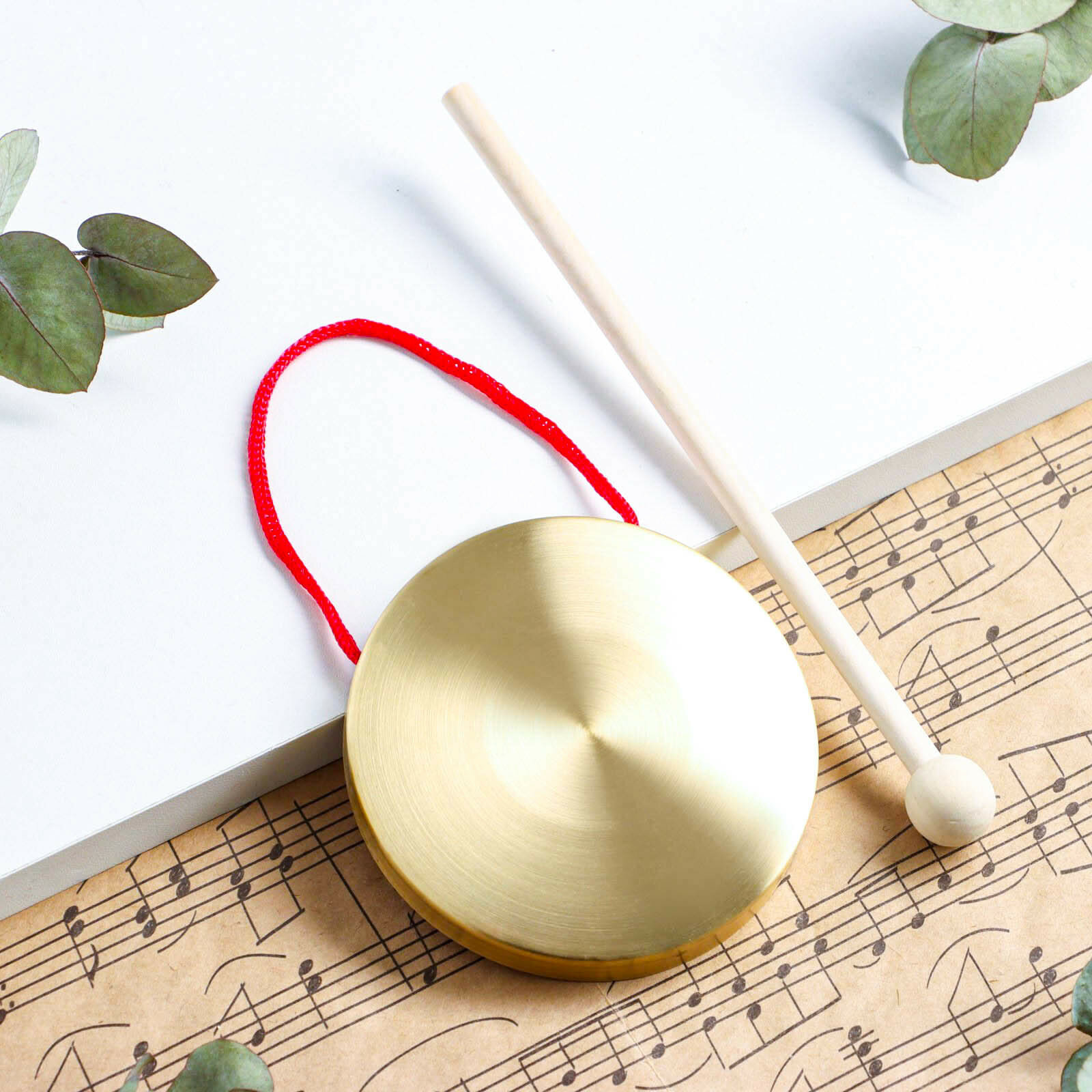 Музыкальный инструмент: Гонг с колотушкой, Music Life, 9 см
