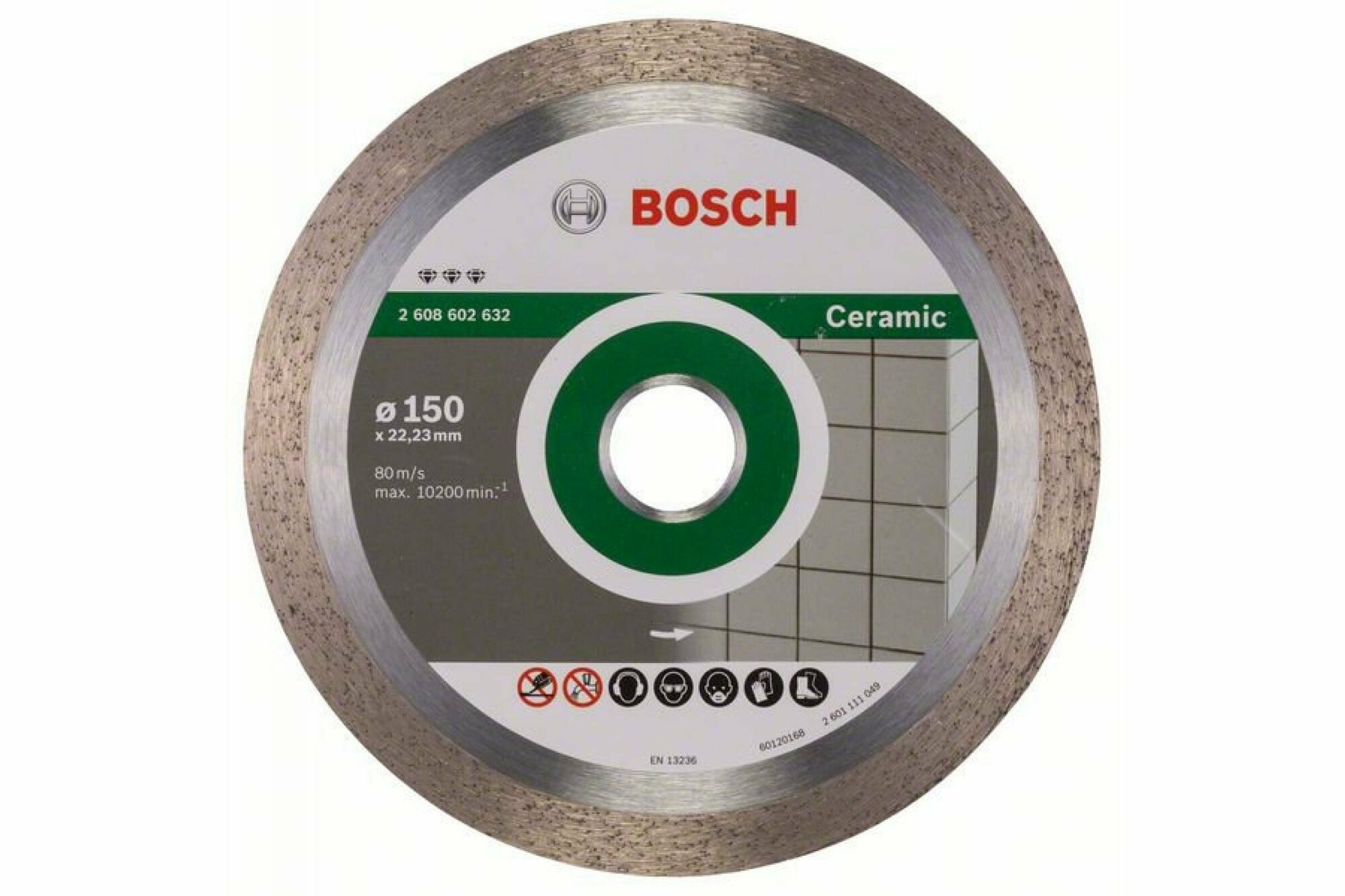 Диск алмазный Bf Ceramic 150-22,23 BOSCH 2608602632
