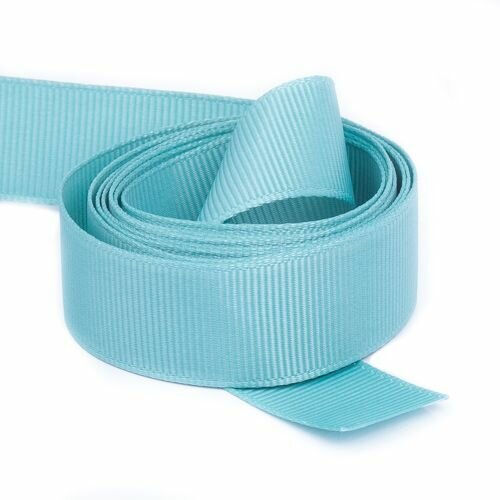 Лента репсовая, 19,1 мм. Цвет: бирюзово-голубой, 10м.