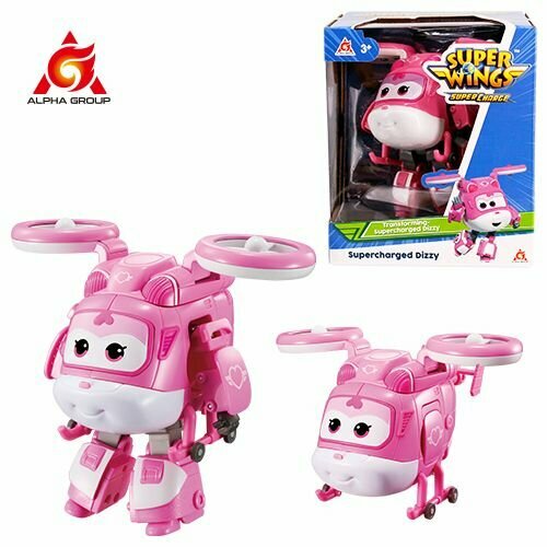 Игрушечный робот super wings 5 дюймов-трансформер-блеск 2 режима трансформируется из вертолета в мусорную корзину, фигурки, детские игрушки, подарок на день
