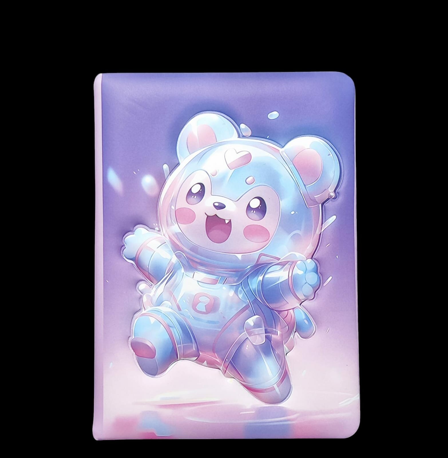 Блокнот подарочный с мягкой объемной обложкой Мими мишка аниме, 160 листов