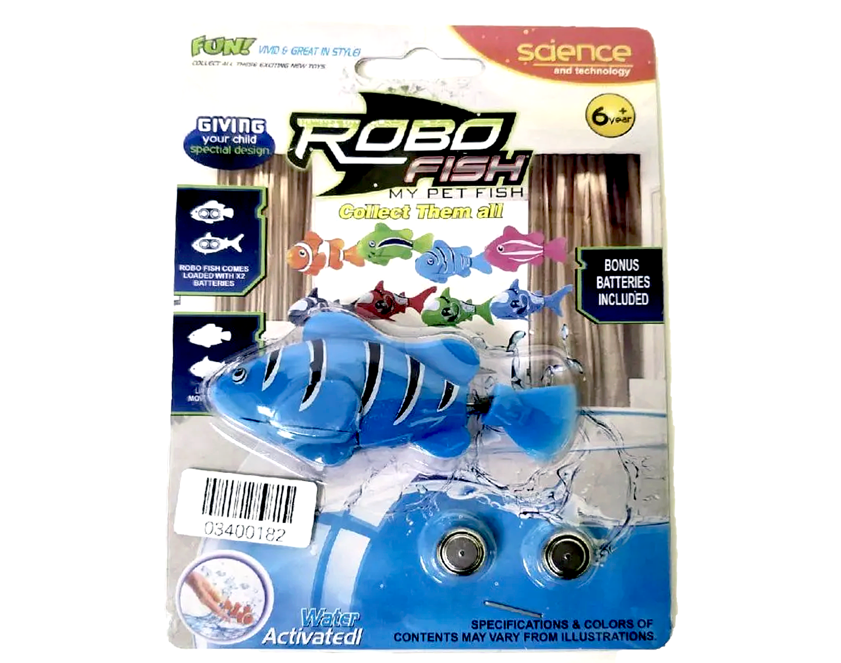 Роборыбка на батарейках