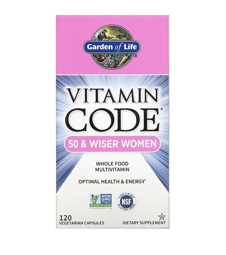 Garden of life Vitamin Code мультивитамины из цельных продуктов для женщин после 50