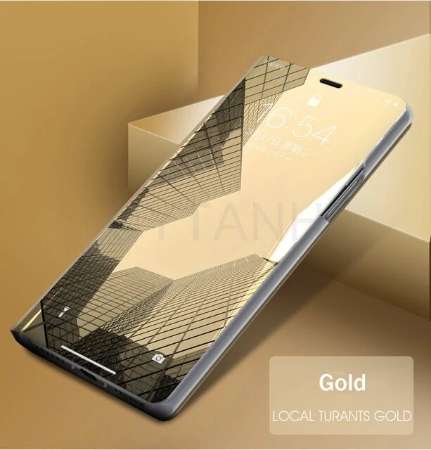 Умный зеркальный флип-чехол для телефона honor 50 чехол onor honer honar xonor Gold, For Honor 50