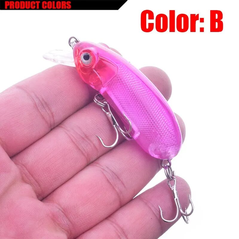 Воблер-минноу розовый Color: B, 60 мм, 10 г