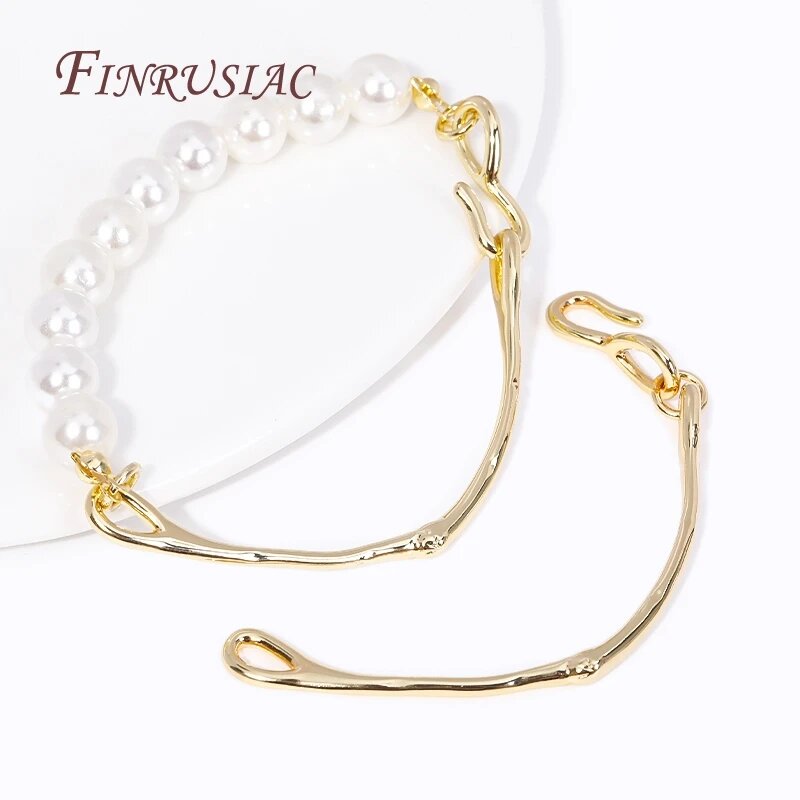 Соединительные крючки для браслетов FINRUSIAC, 18K Gold Plated